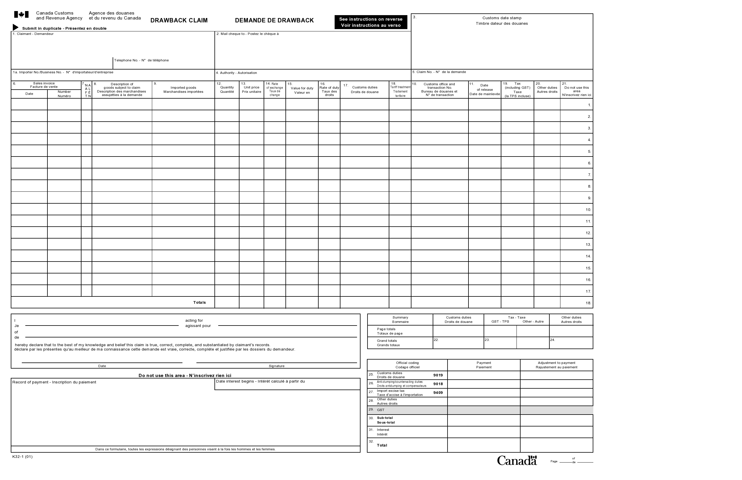 Canadian Customs Clearance Forms & Documents | Clearit.ca